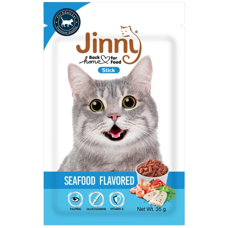 Jinny Cat Treats – Seafood (35g) - jerhigh